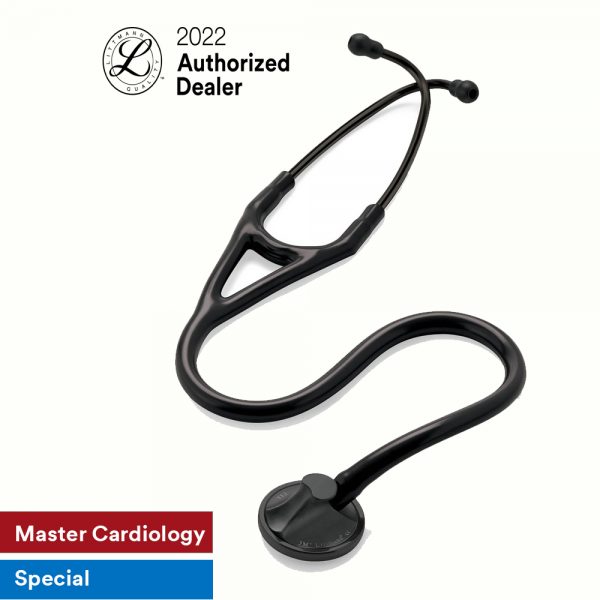 3M Littmann Master Cardiology Stethoscope 27in 2176 Black Smoke Finish ...