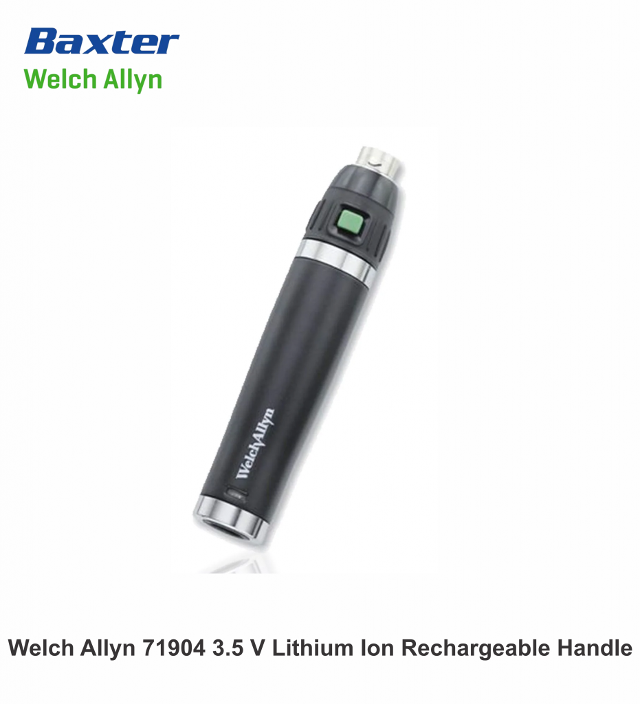 Welch Allyn 71904 3.5 V Lithium Ion Rechargeable Handle – Medi-Care Estore
